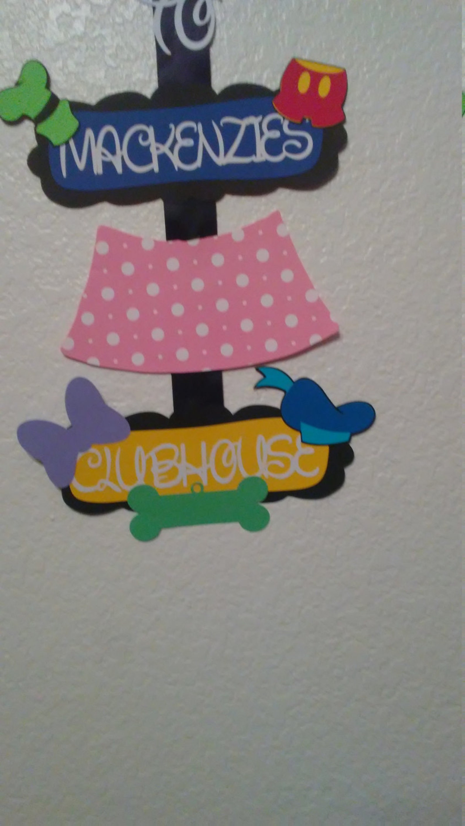 Minnie Mouse Clubhouse Door Sign, Minnie Mouse Birthday Party Sign ...