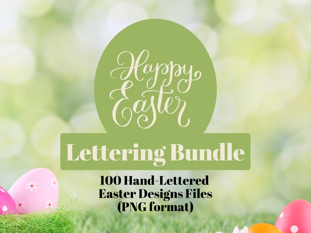 Easter Handlettering PNG Overlays – 100 Transparent Pngs – Photoshop ...