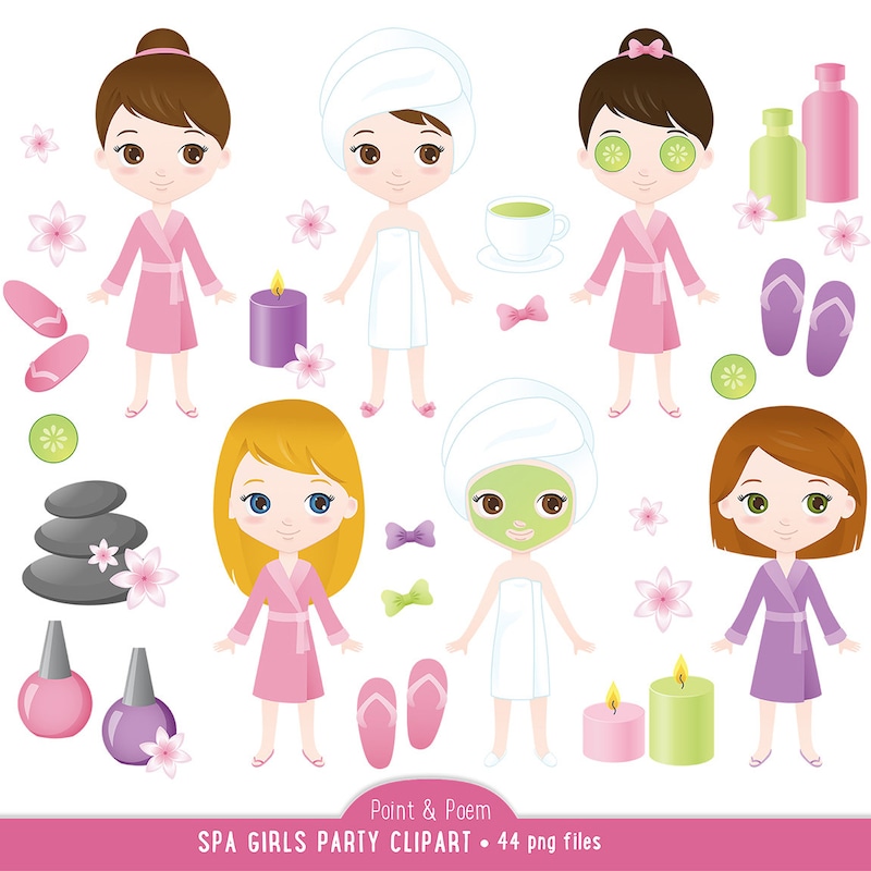 Spa Clip Art - Etsy