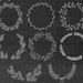 Wreath Clip Art : ''hand Drawn Wreath'' Chalkboard Laurel Clipart ...