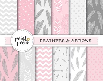 Tribal Digital Papers Mustard Yellow Gray Chevron Hipster | Etsy