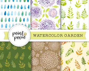 Digital Paper Pack Pastel Watercolor Textured Hand Painted | Etsy