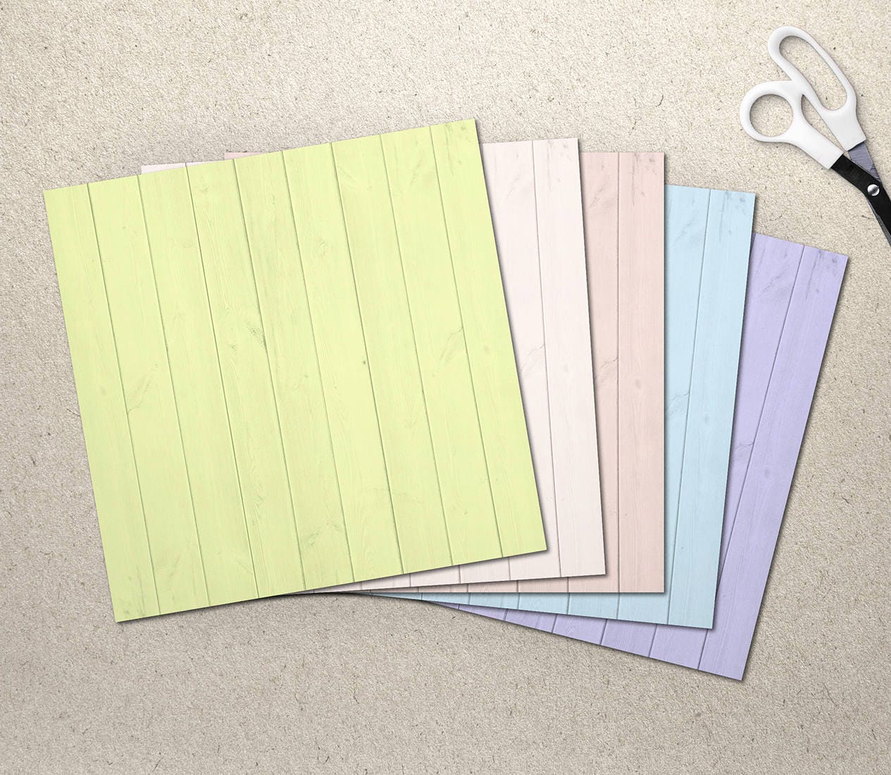 Wood Digital Paper Pastel Wood Textures Rainbow Wood Paper | Etsy