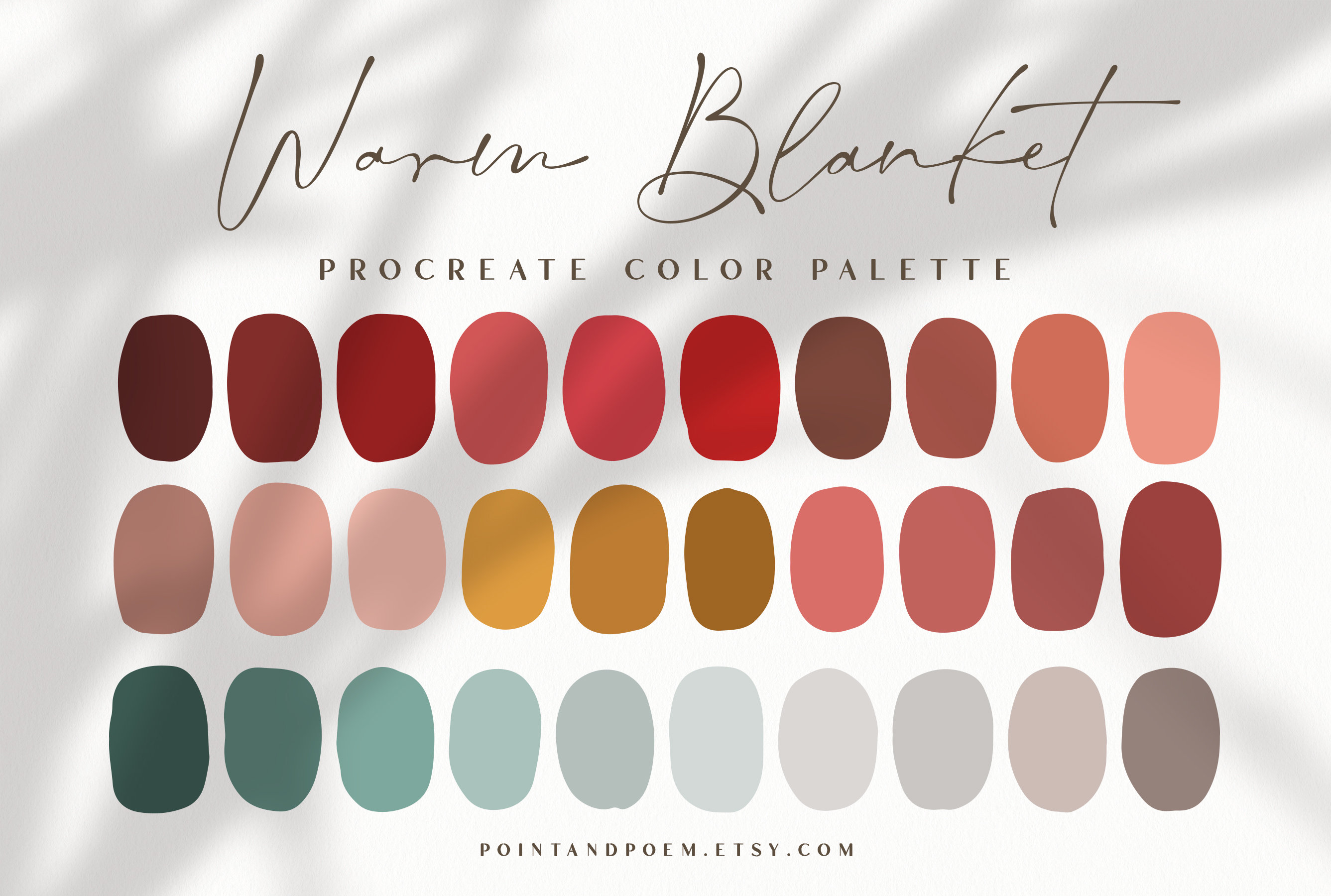 Burnt Orange Color Swatches