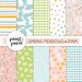 Easter Digital Papers, Spring Digital Papers, Doodle Rabbits and ...