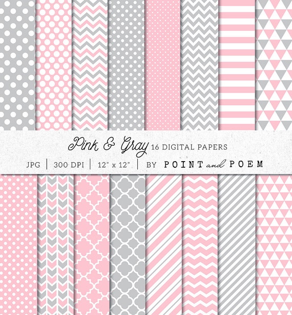 Craft Supplies & Tools Light Pink Digital Paper Baby Girl Scrapbook ...
