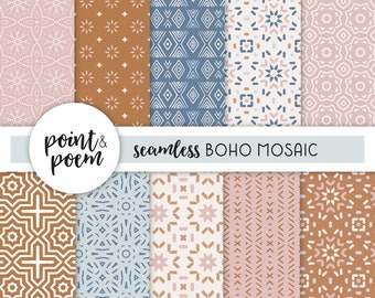 Mint Digital Paper | Etsy