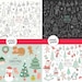 Christmas Digital Paper and Clip Art Bundle, 400 Digital Papers and ...