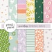 Easter Digital Papers, Spring Digital Papers, Doodle Rabbits and ...
