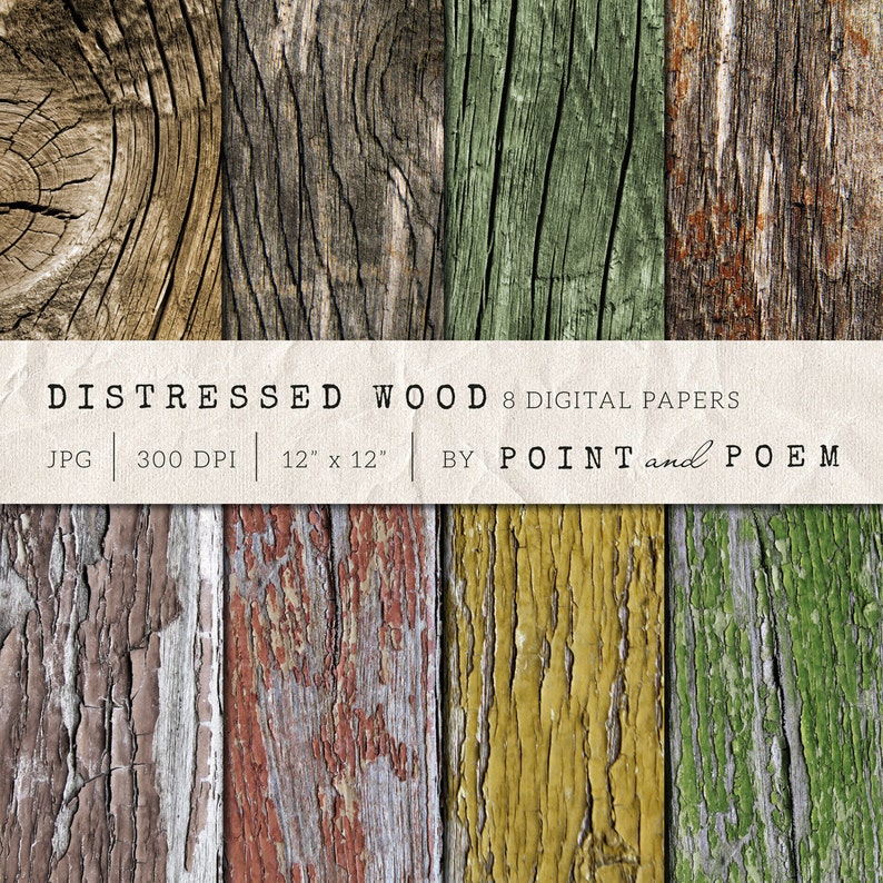 Wood Digital Paper Rustic Wood Paper Commercial Use - Etsy