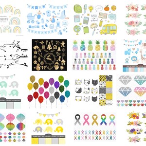 Clipart Bundle, Clipart Set, Hand Drawn Cliparts, Graphics Bundle ...