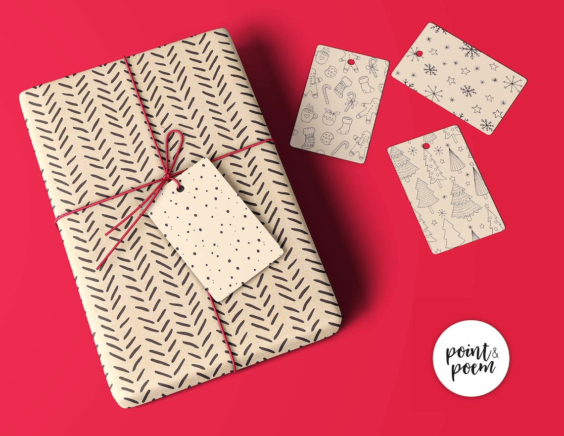 Christmas Digital Paper and Clip Art Bundle, 400 Digital Papers and ...