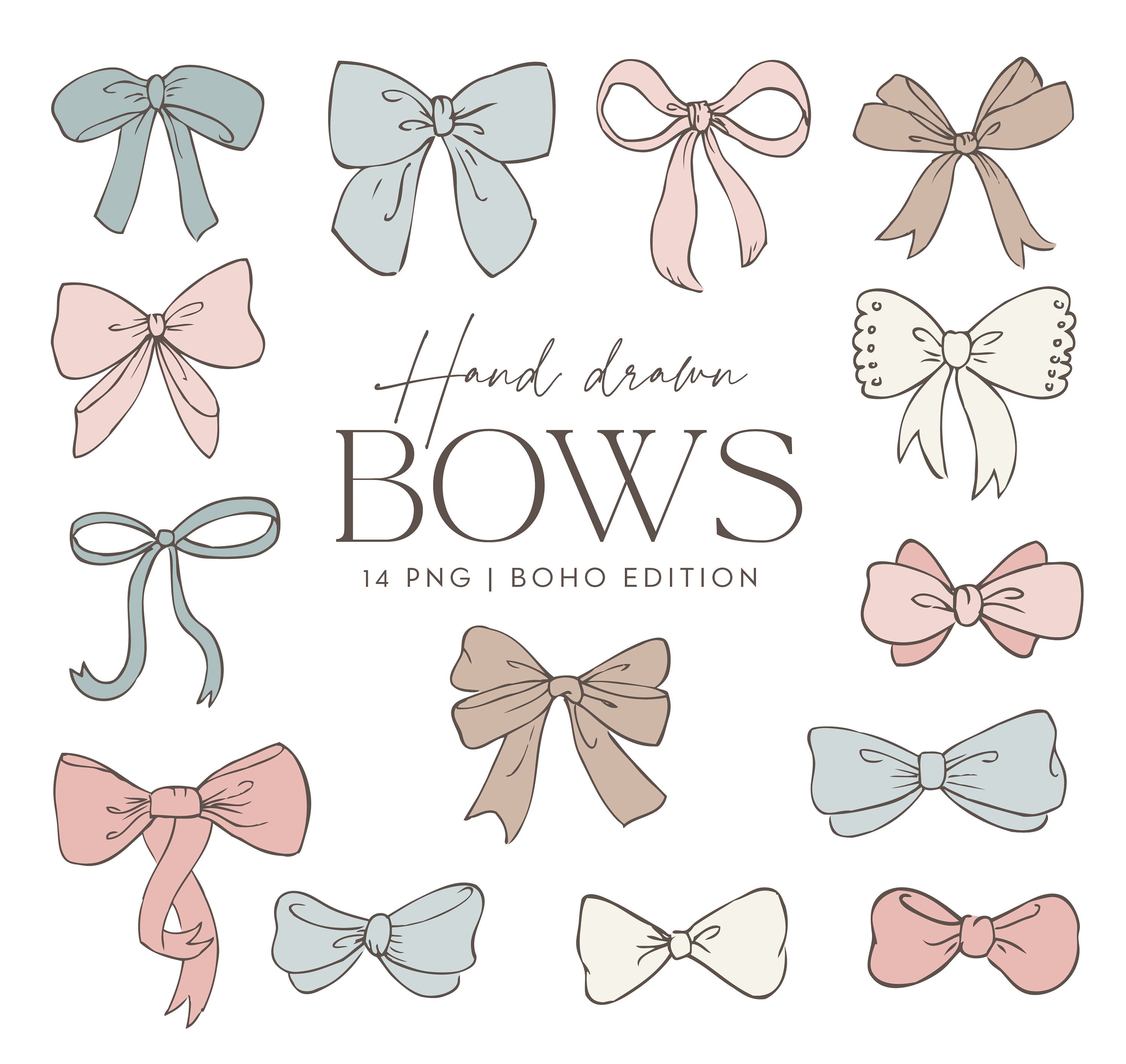 Soft Pink Bow Clip Art