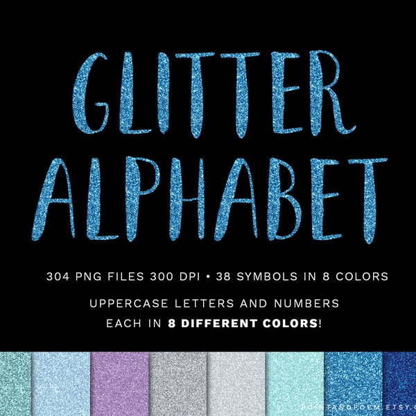 Silver Glitter Svg Letters - Etsy