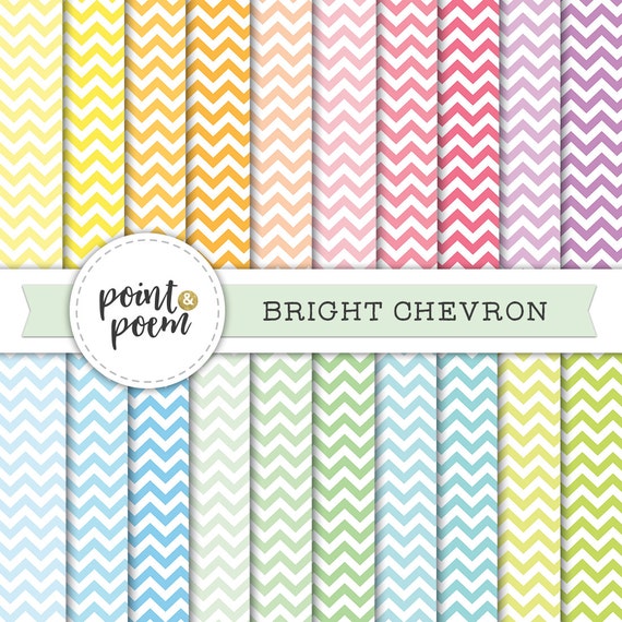 Pastel Rainbow Chevron Background
