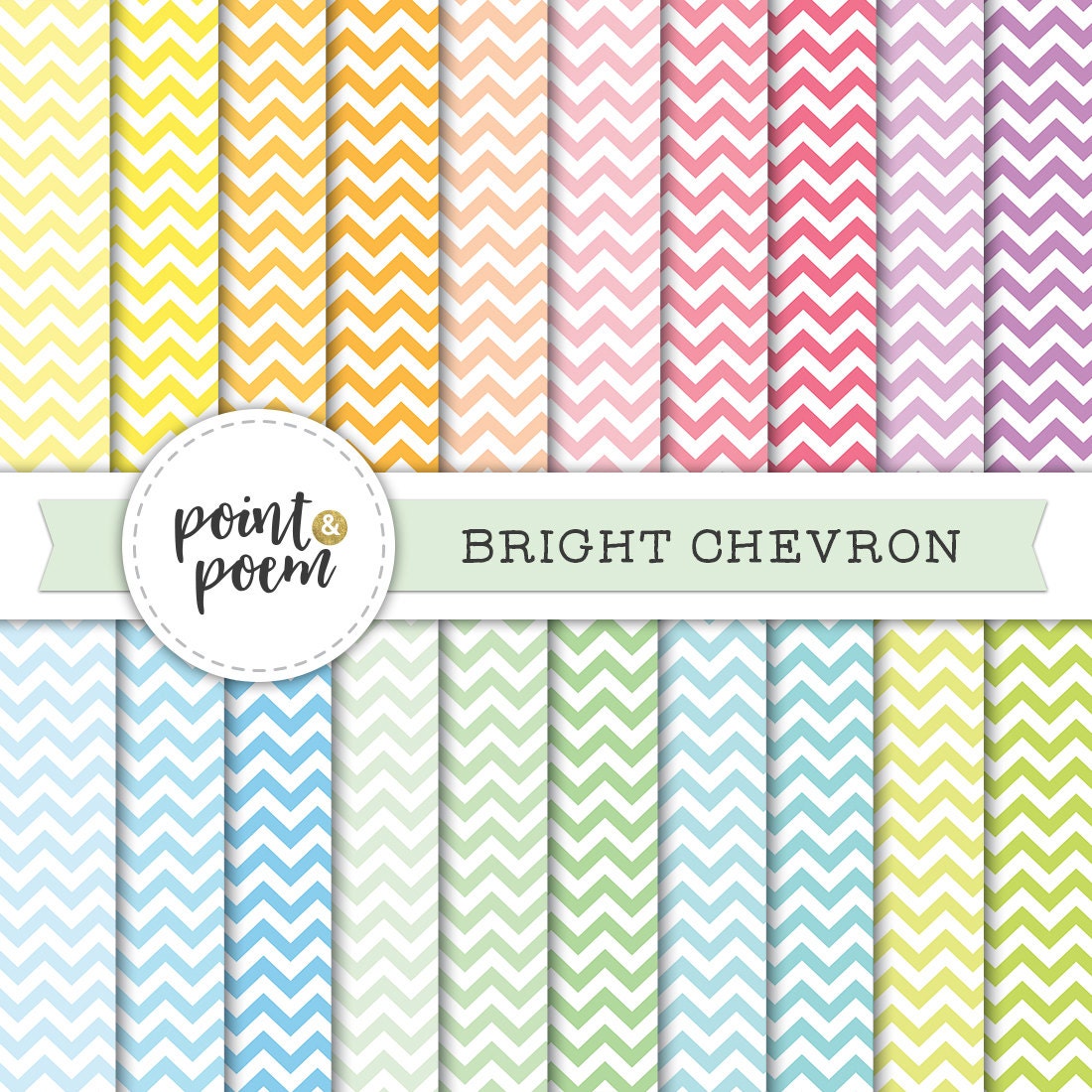Rainbow Chevron Background