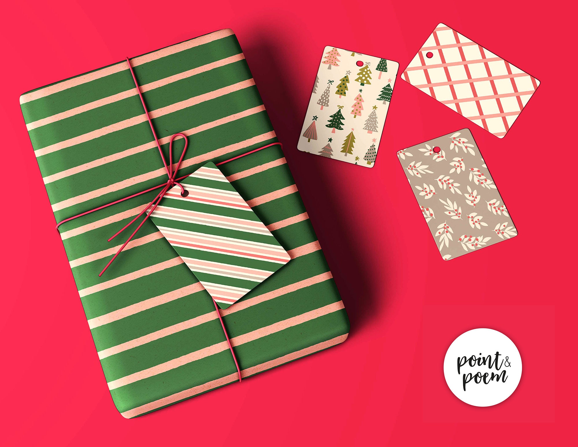 Christmas Digital Paper and Clip Art Bundle 400 Digital - Etsy