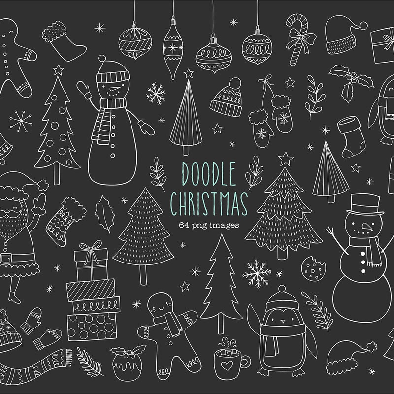 Chalkboard Doodle - Etsy