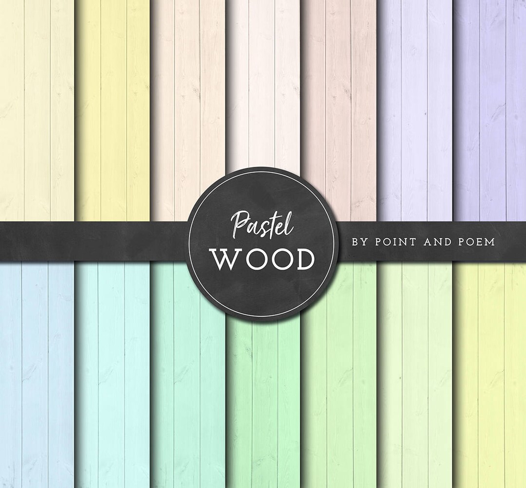 Wood Digital Paper, Pastel Wood Textures, Rainbow Wood Paper, Rustic ...