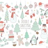 Christmas Digital Paper and Clip Art Bundle, 400 Digital Papers and ...