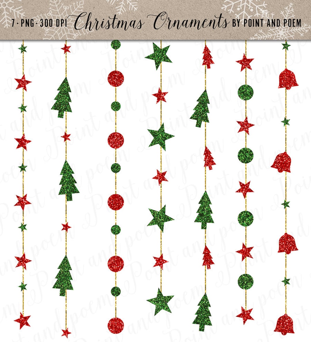 Green Christmas Lights Clip Art
