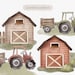 Farm Watercolor Clipart, Cute Farm Animals Digital Clip Art, Farm Baby ...