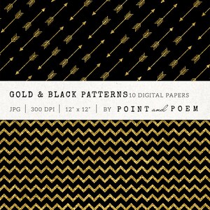 Gold Digital Paper, Gold Glitter Patterns, Background, Scrapbooking ...