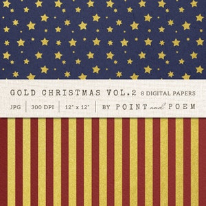 Traditional Christmas Digital Paper, Christmas Digital Paper, Christmas ...