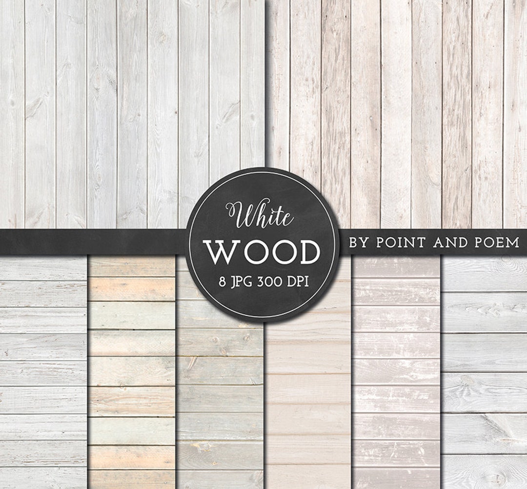 Wood Digital Paper, Rustic Wood Paper, Distressed Wood, White Wood ...