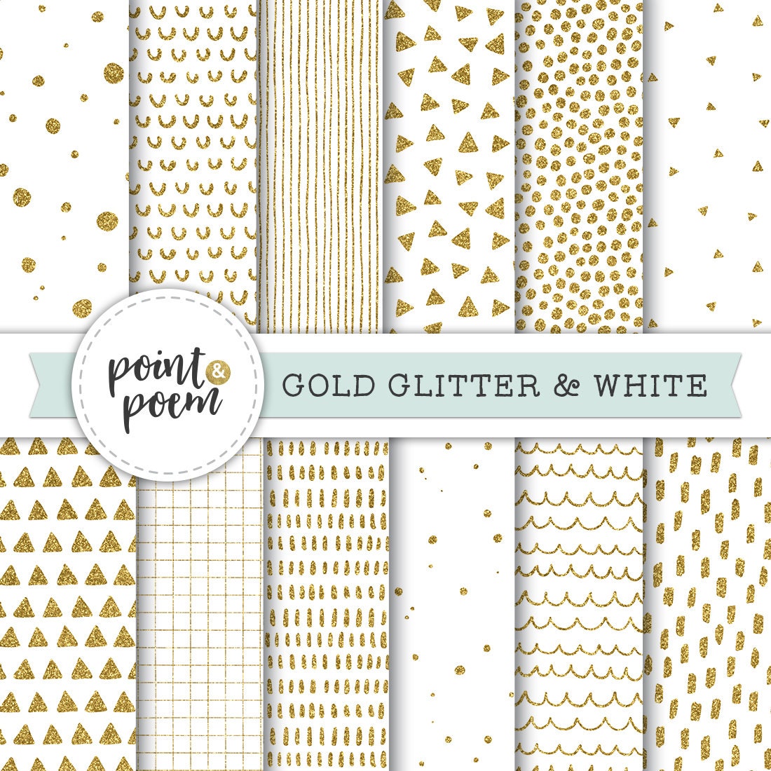 Gold Glitter Digital Paper Gold Patterns Background - Etsy Canada
