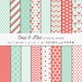 Doodle Scandinavian Digital Papers, Gray & White Digital Paper Pack ...