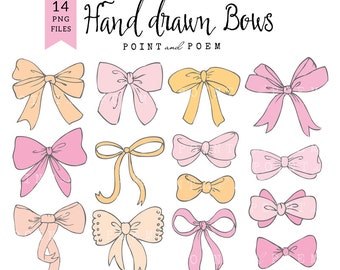 Watercolor Bow, Bow Clip Art, Pink Aqua Bows, Watercolor Clip Art ...