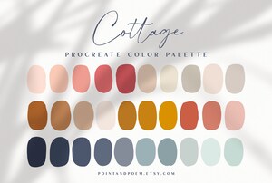 Bright Boho Procreate Color Palette Color Swatches Instant - Etsy Canada