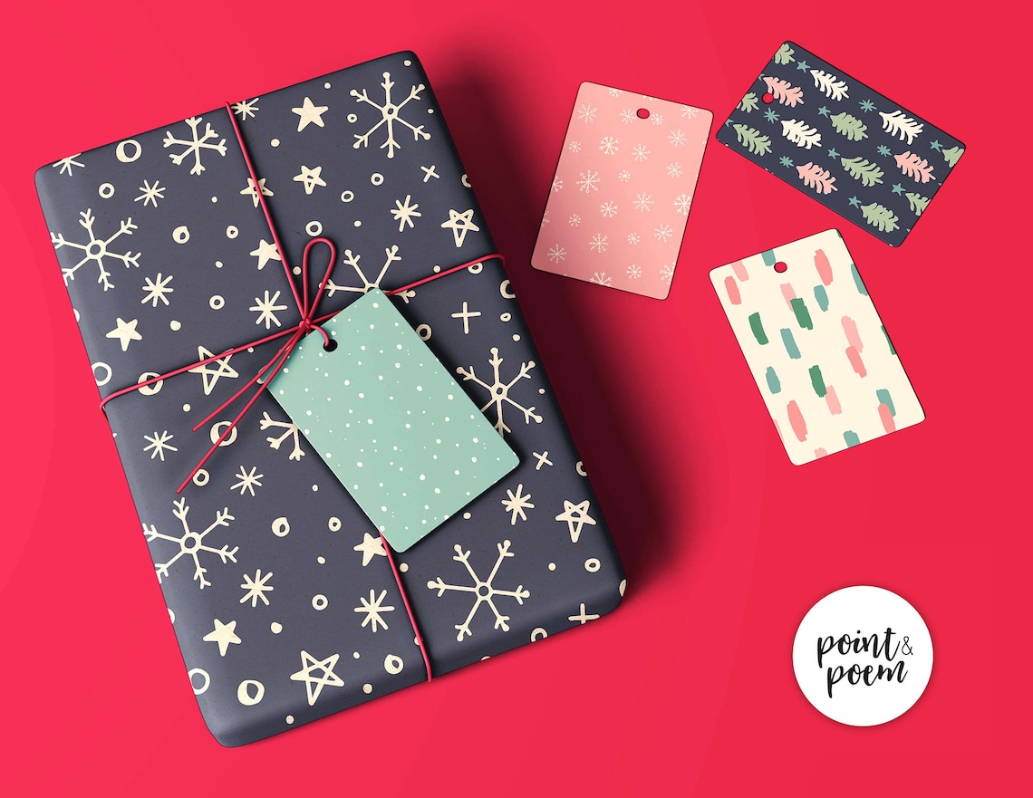 Christmas Digital Paper and Clip Art Bundle 400 Digital - Etsy