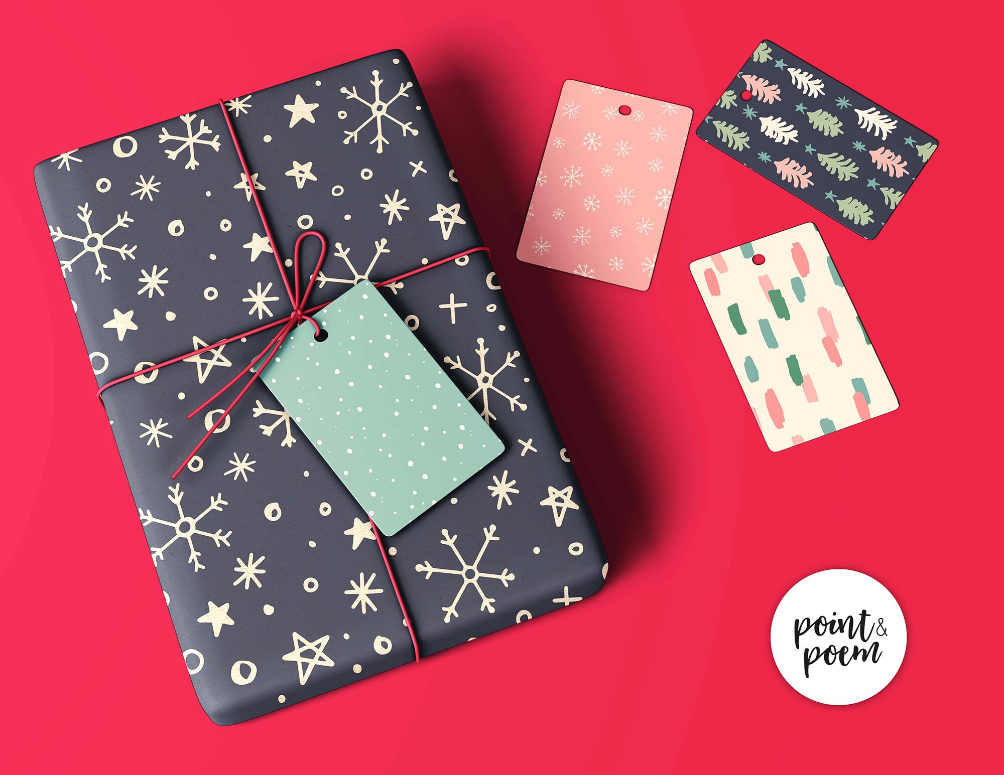 Christmas Digital Paper and Clip Art Bundle, 400 Digital Papers and ...
