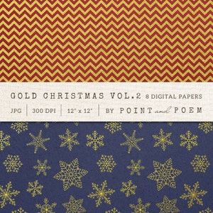 Traditional Christmas Digital Paper, Christmas Digital Paper, Christmas ...