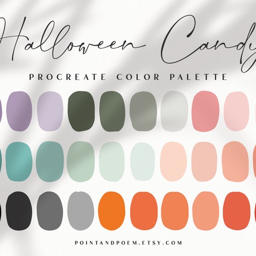 Pastel Goth Procreate Color Palette Lettering Digital Art - Etsy