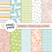 Easter Digital Papers, Spring Digital Papers, Doodle Rabbits and ...