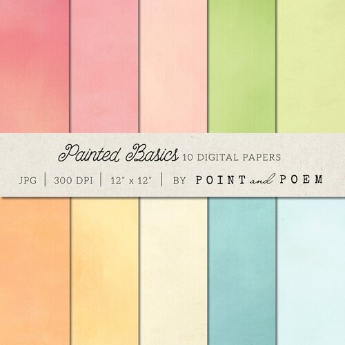 Spring Digital Paper - Etsy
