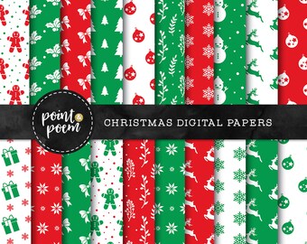 Christmas Red Paper | Etsy