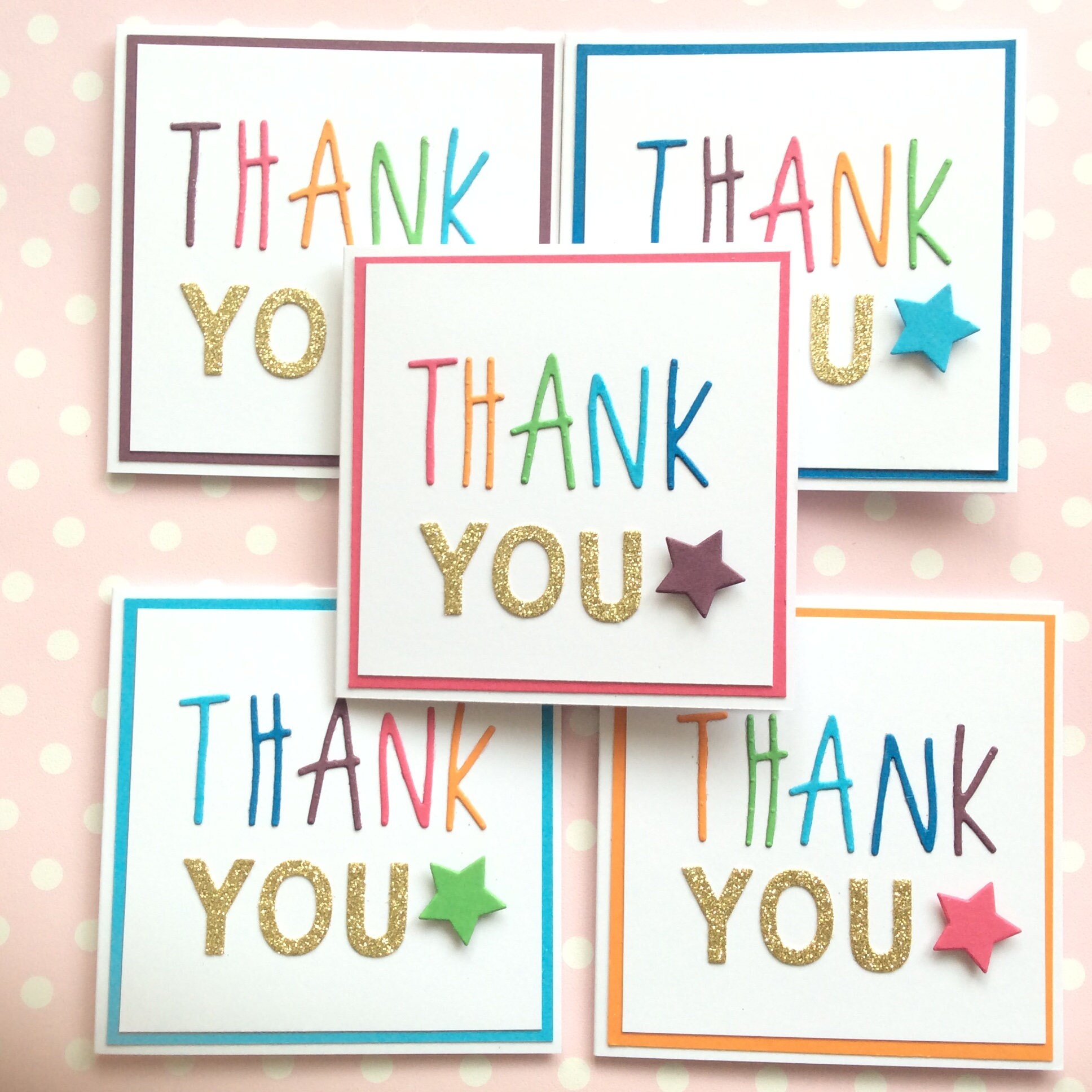 Tarjetas de agradecimiento para niños: colorido paquete de | Etsy México