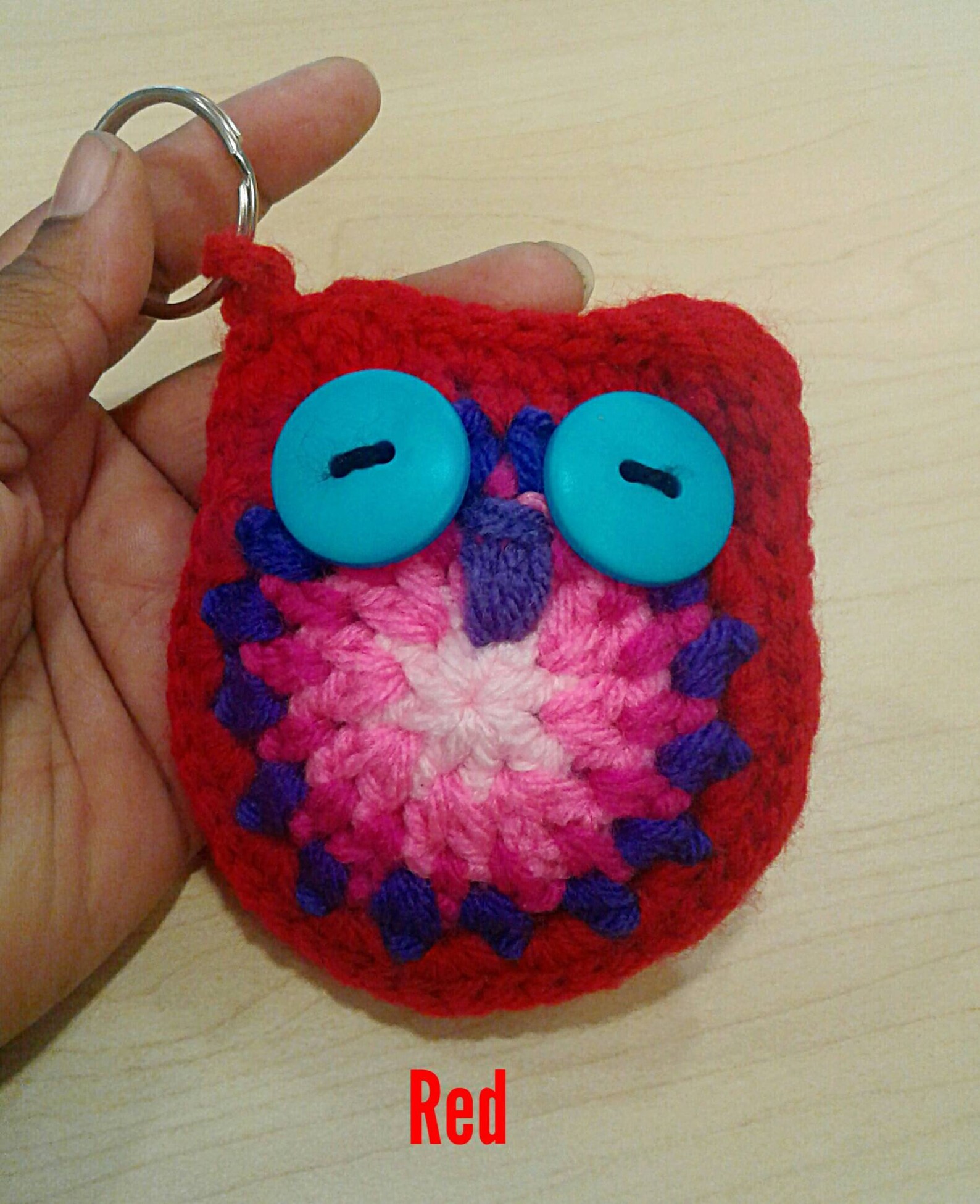 Crochet Owl Key Chain | Etsy