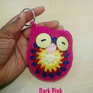 Crochet Owl Key Chain - Etsy