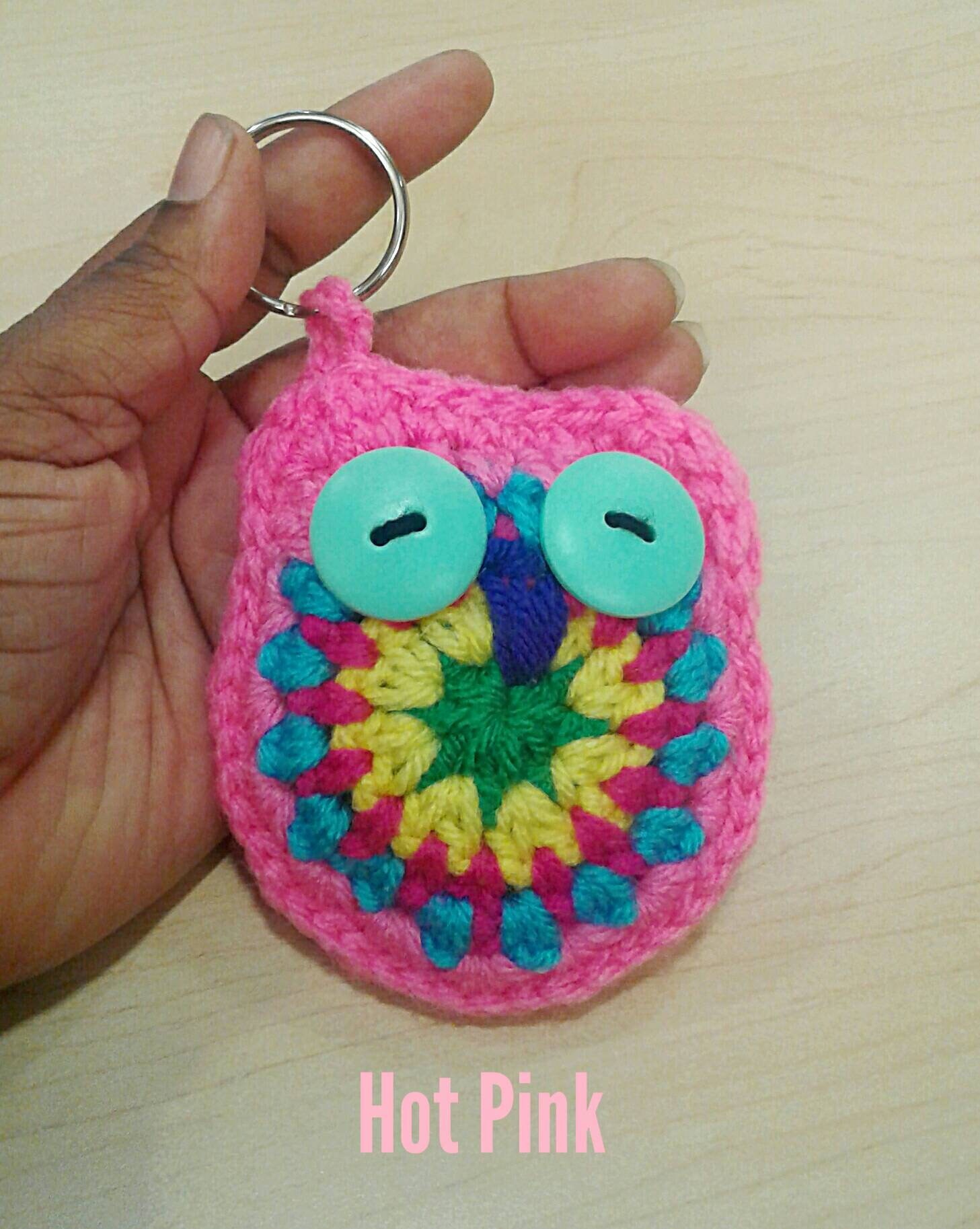 Crochet Owl Key Chain - Etsy