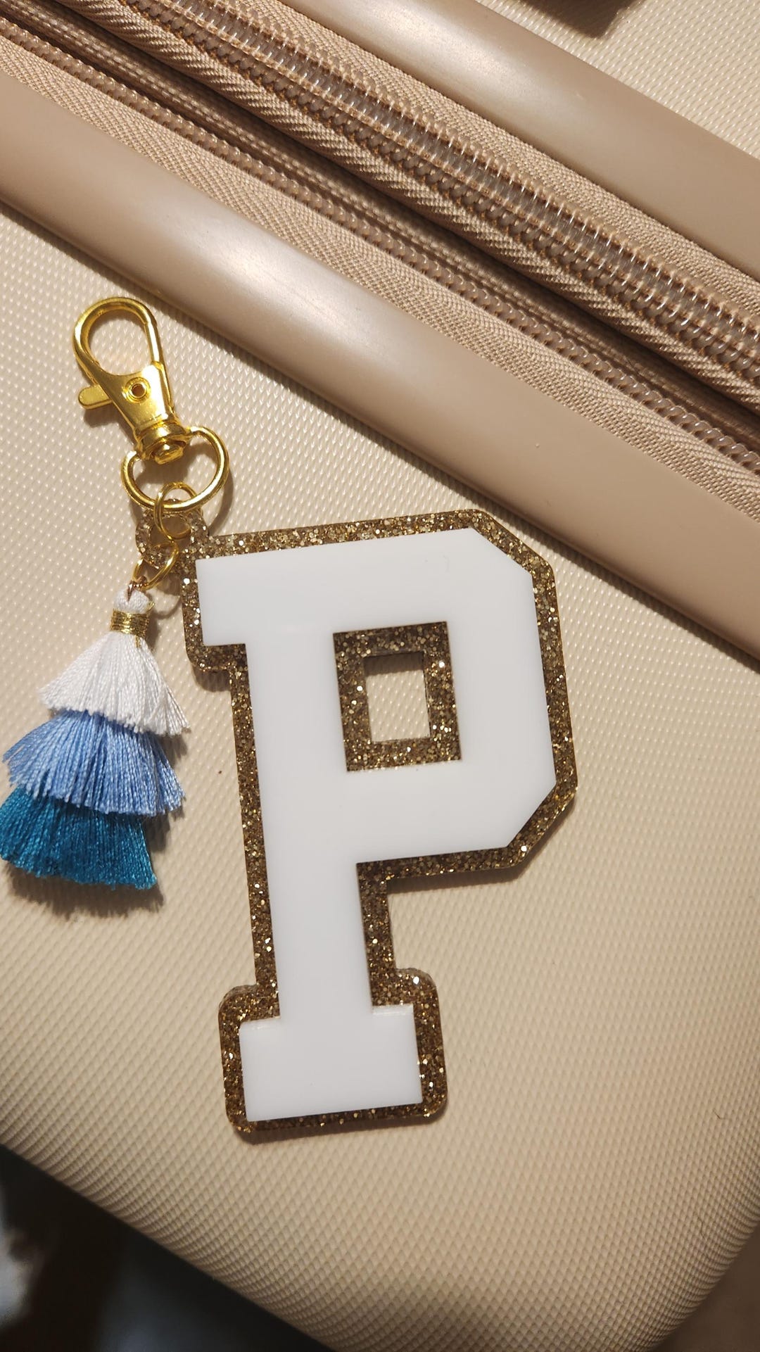 Custom Varsity Letter Keychain - Etsy