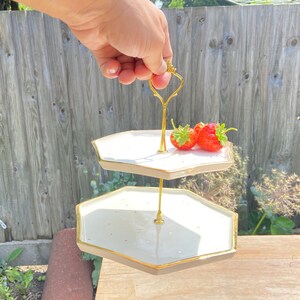 Afternoon Tea Stand / Gold or Platinum Cream Tea - Etsy UK