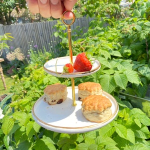 Afternoon Tea Round Stand, Two Layers Cream Tea Feature - Etsy UK