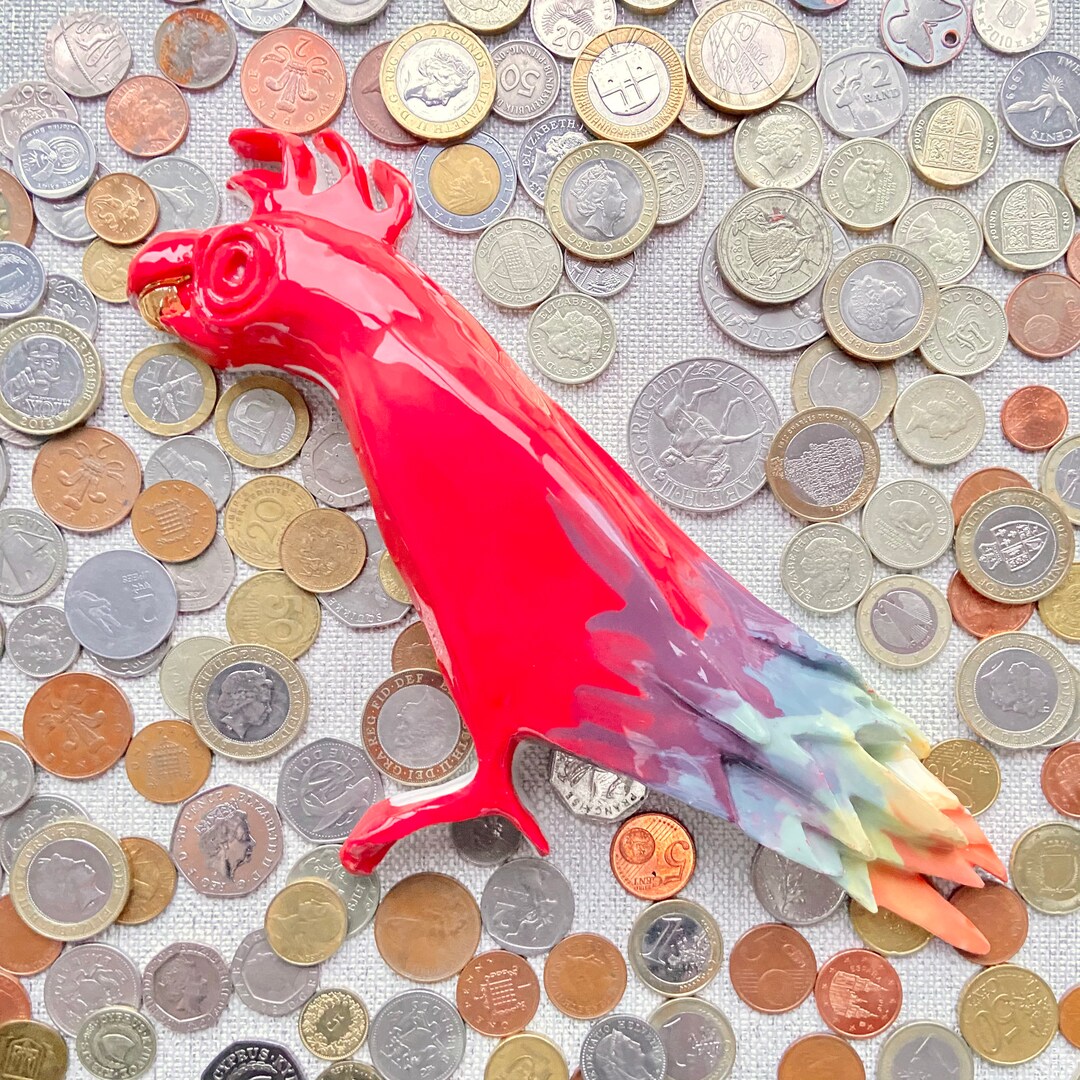 Rainbow Parrot Money Box / Colourful Hanging Bank - Etsy