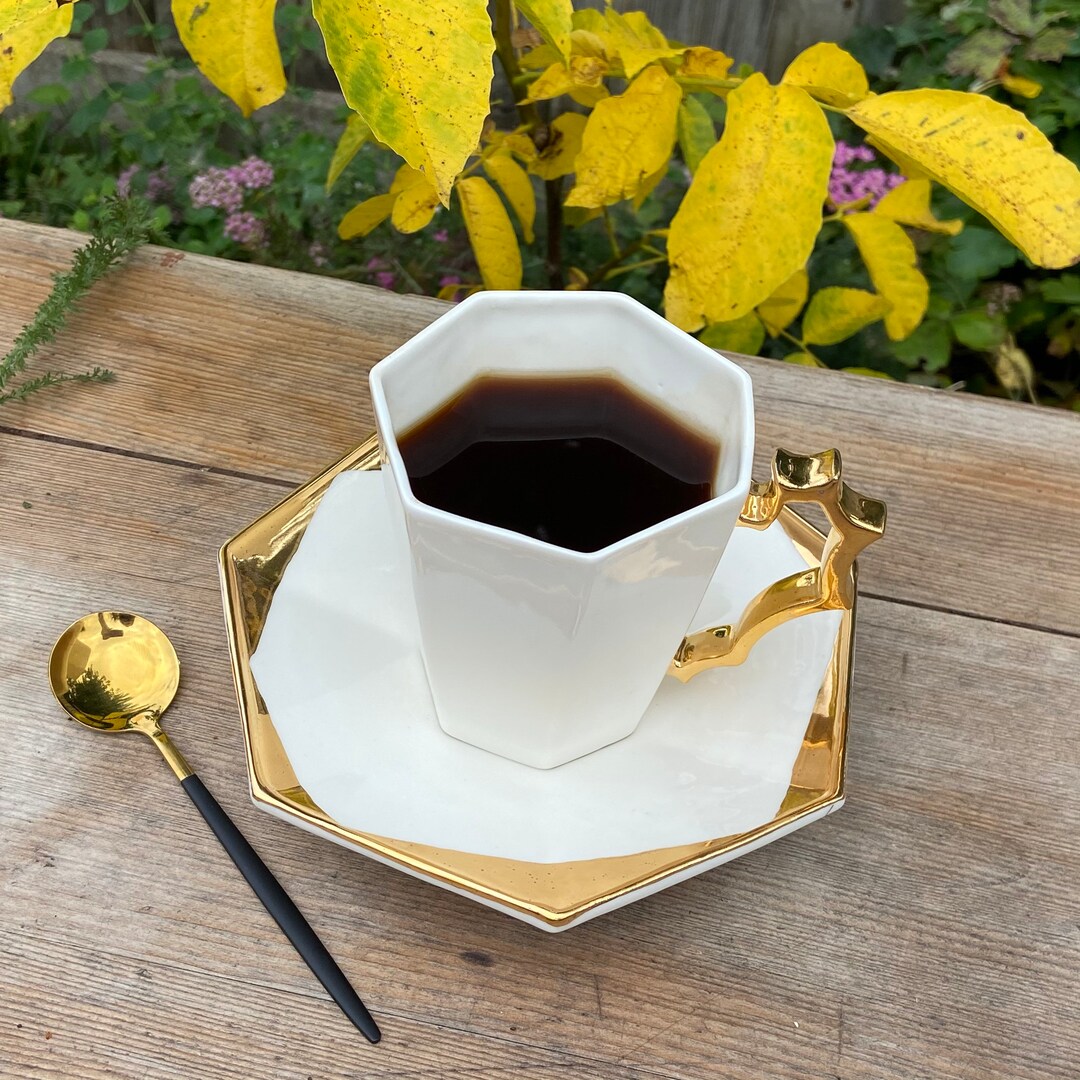 Shiny Coffee Mug / Most Elegant Coffee Set - Etsy