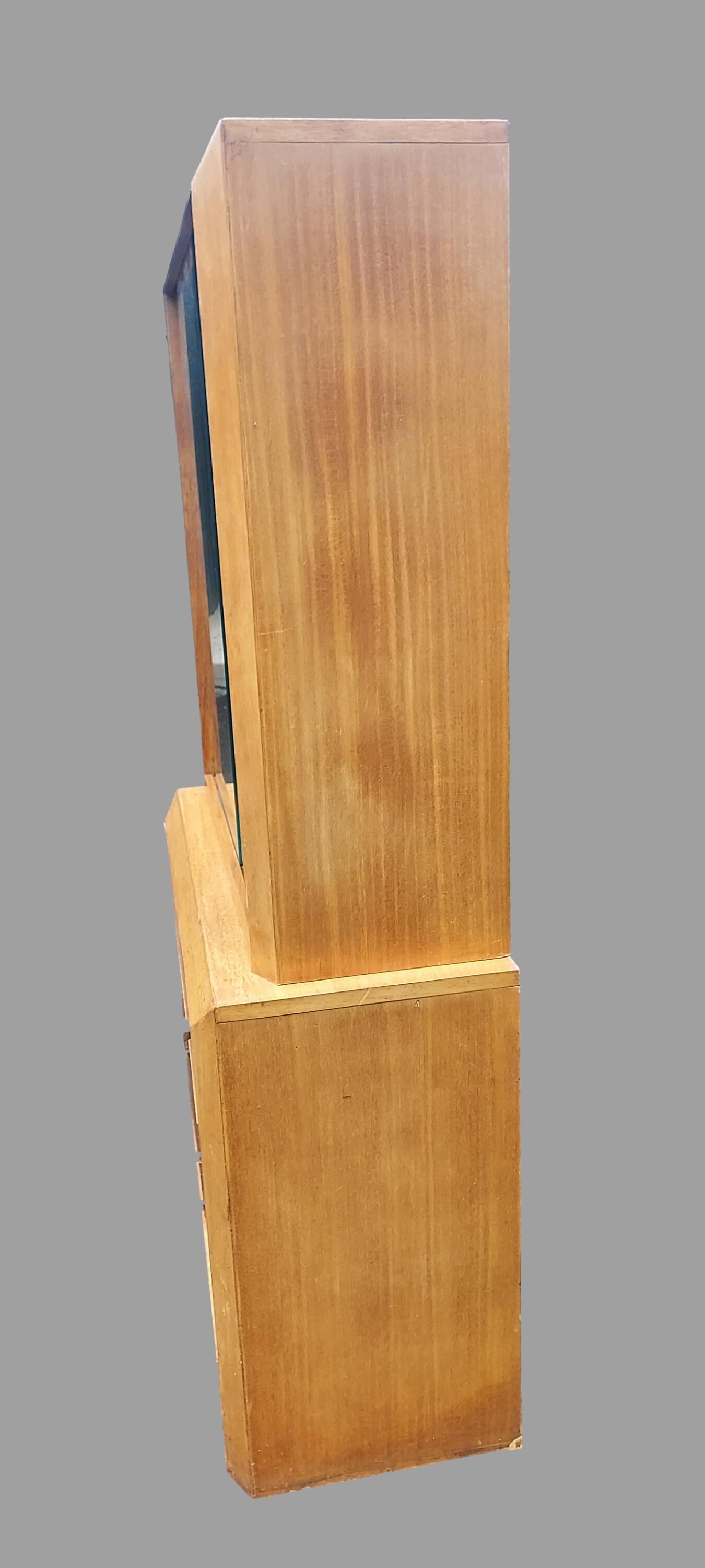 Vintage Mid Century Basic Witz Two Piece Glass Front China Cabinet - Etsy